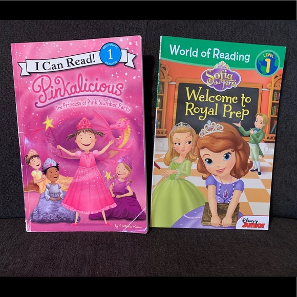Disney | Toys | Set Of 2 Level Paperback Princess Books | Poshmark